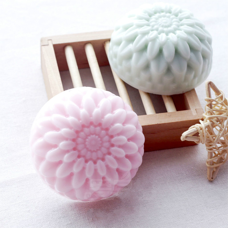 6 Cavities Chrysanthemum Shape Silicone Mold Soap ... – Vicedeal