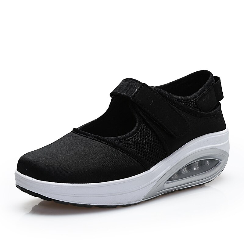 Women Wedge Sneaker Slimming Toning Shoes Breathab... – Vicedeal