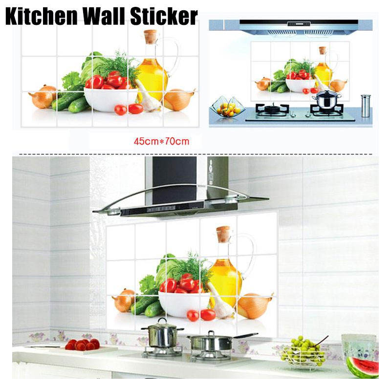 Fruits Vegetables Waterproof Wall Sticker Heat Res... – Vicedeal