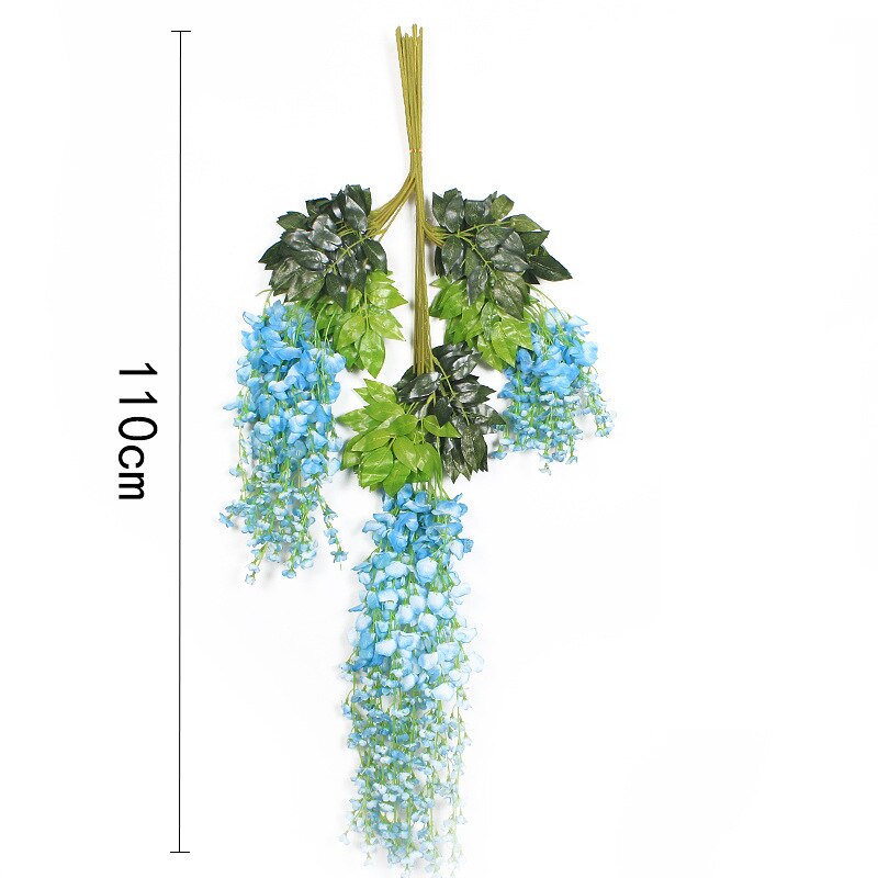 C-12PCS 110cm Zijde Wisteria Bloemen Kunstbloem Wi... – Grandado