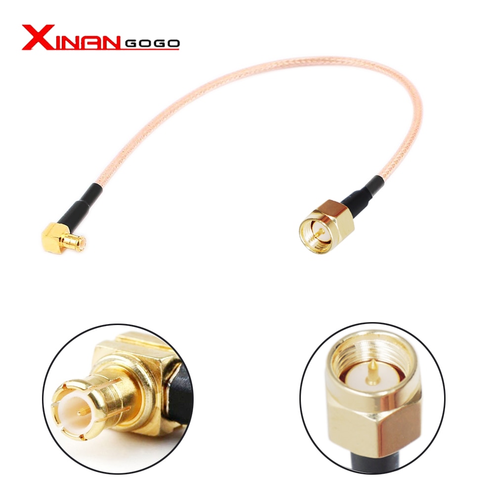 SMA male to MCX male right angle connector RG316 1... – Grandado