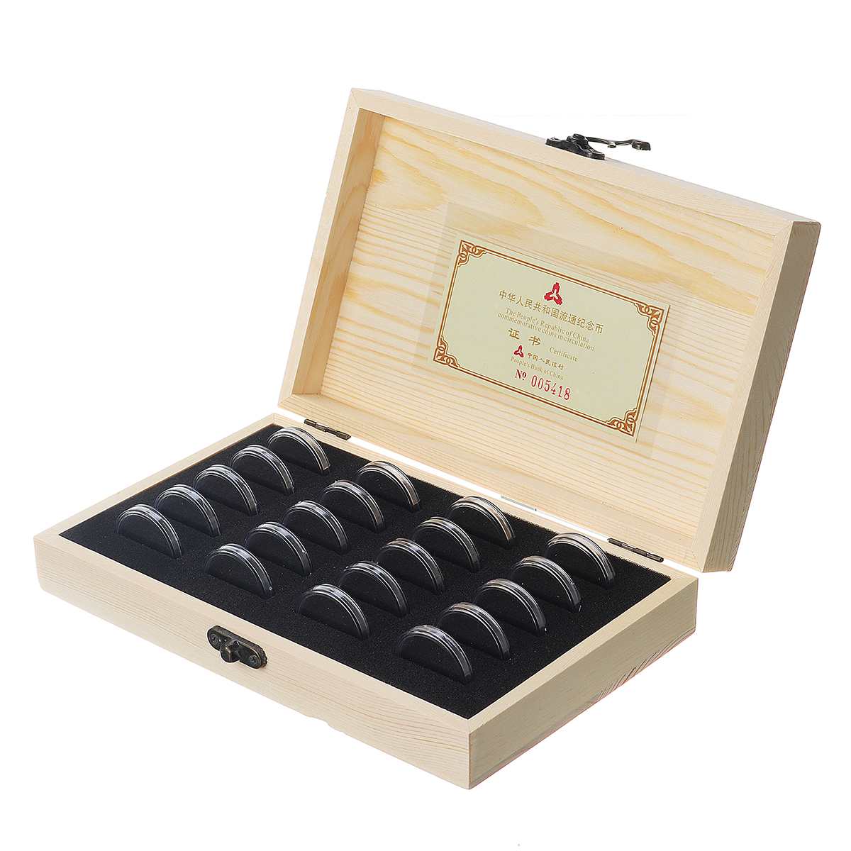 20/100 PCS Coin Display Storage Boxes Round Wooden... – Grandado