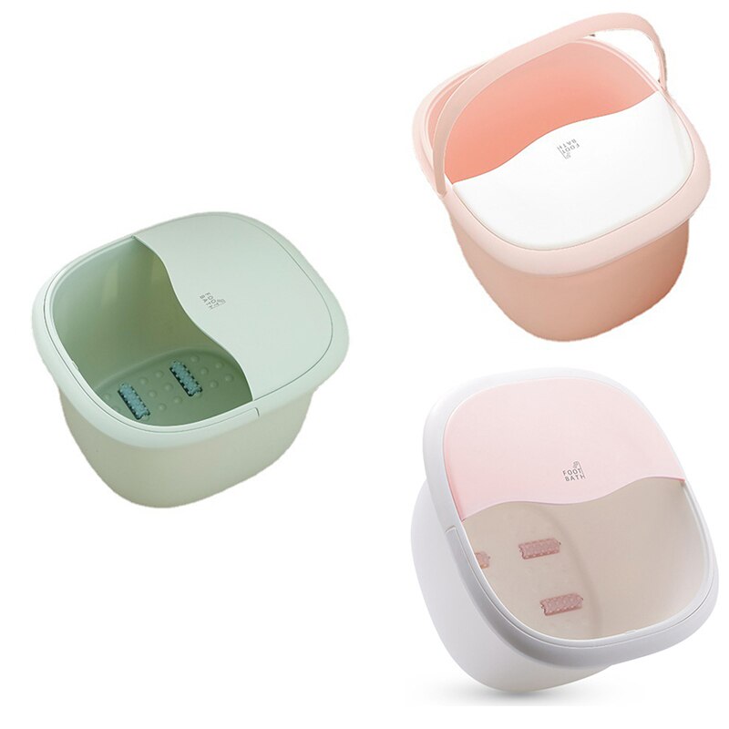 Hand-Held Foot Bath Bucket with Lid, Plastic Foot ... – Vicedeal