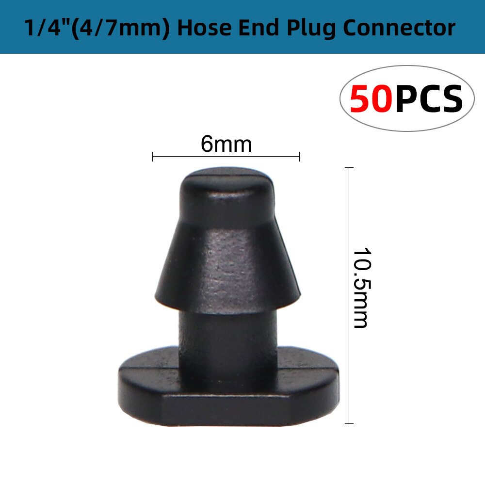 50-200 Stuks 1/4 ''Slang End Plug 4/7Mm Watering C... – Vicedeal