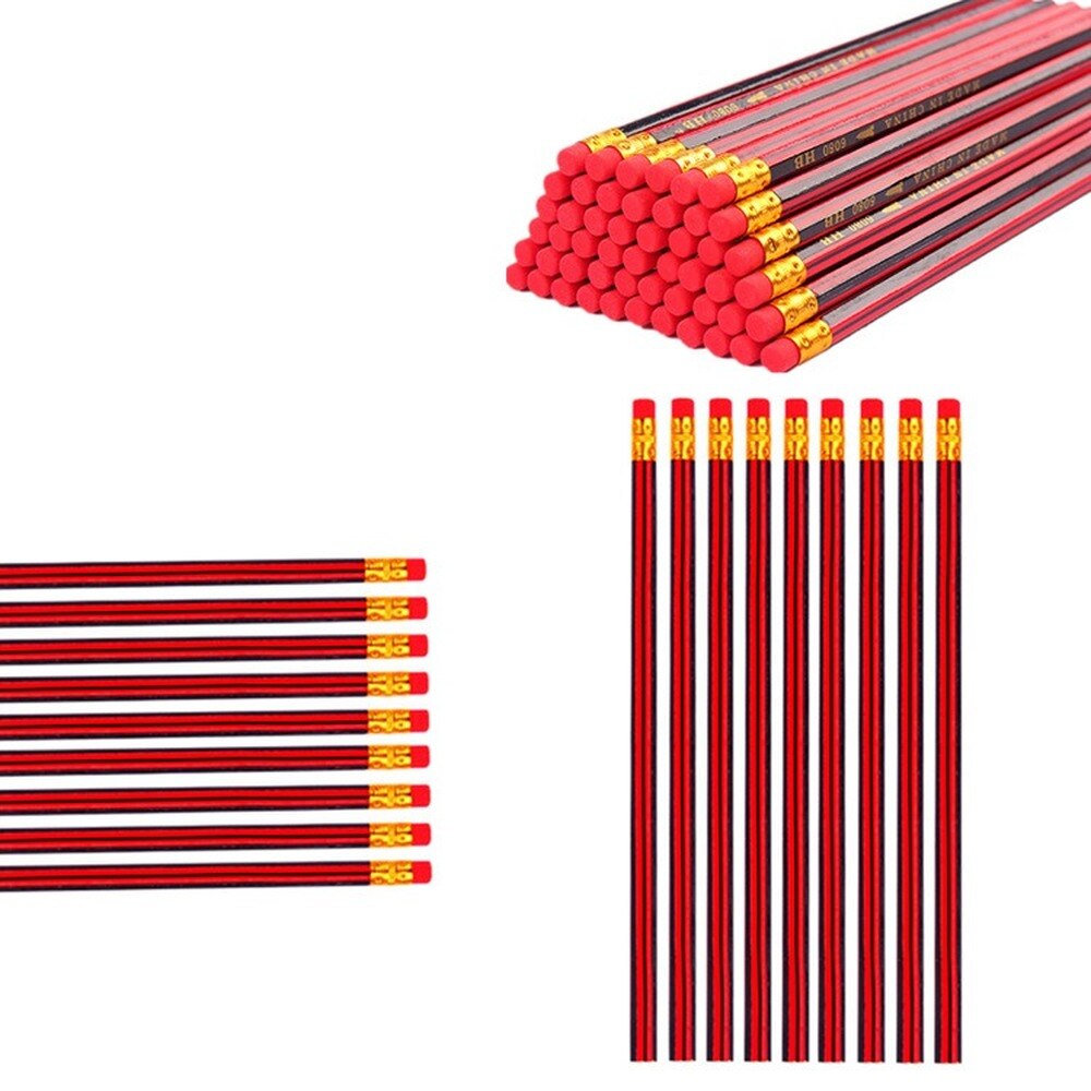 12pcs/set Classic Simplicity HB Pencil With Rubber... – Grandado