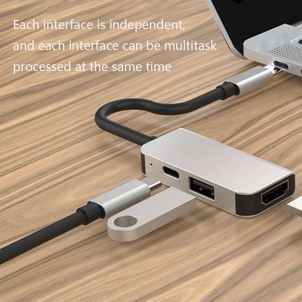 Usb 3.1 hub type-c til hd+usb adapter 3- i -1 mult... – Grandado