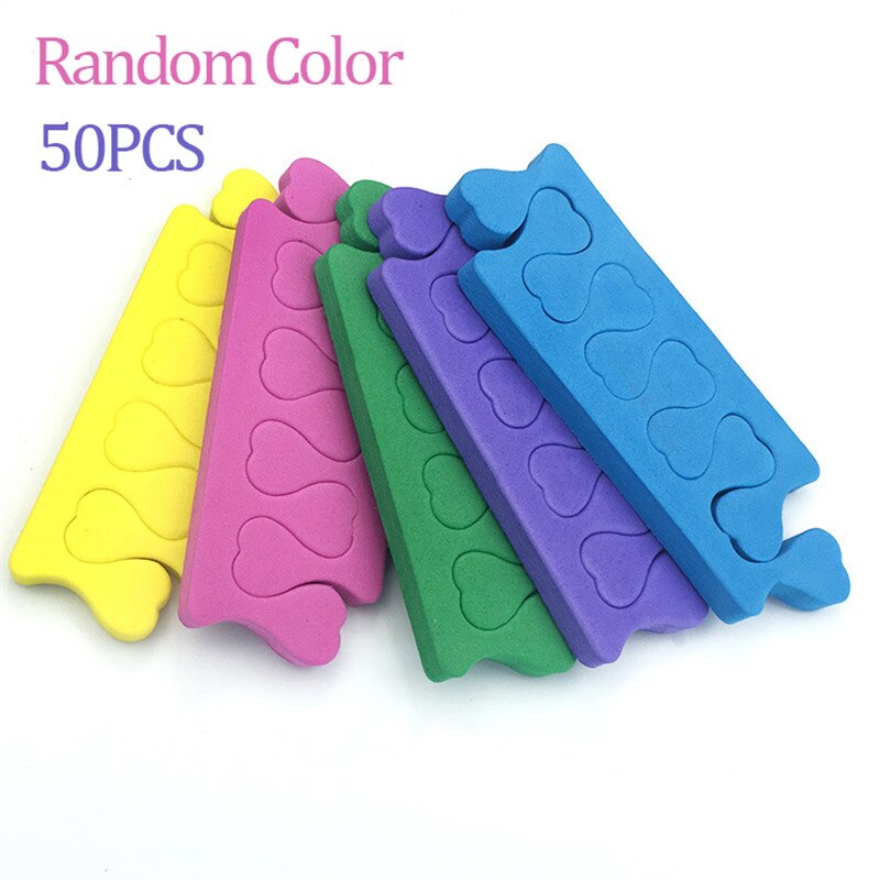 50/100pcs Pack Random Color Nail Art Toes Separato... – Grandado