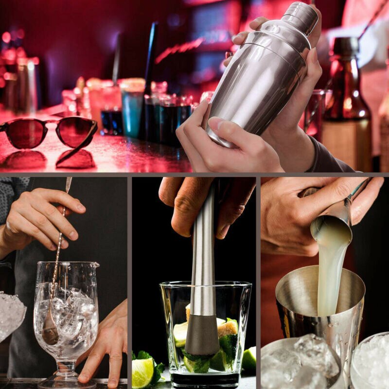 22pcs/set Cocktail Maker Kit Stainless-Steel Whisk... – Vicedeal