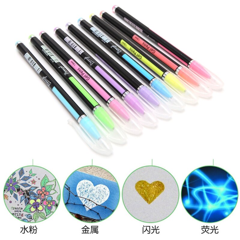 48 Unique Colors Gel Pens Adult Art Markers Kid Dr... – Grandado