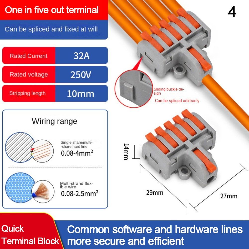Wire Connector Quick Splitter Mini Splicing Univer Grandado