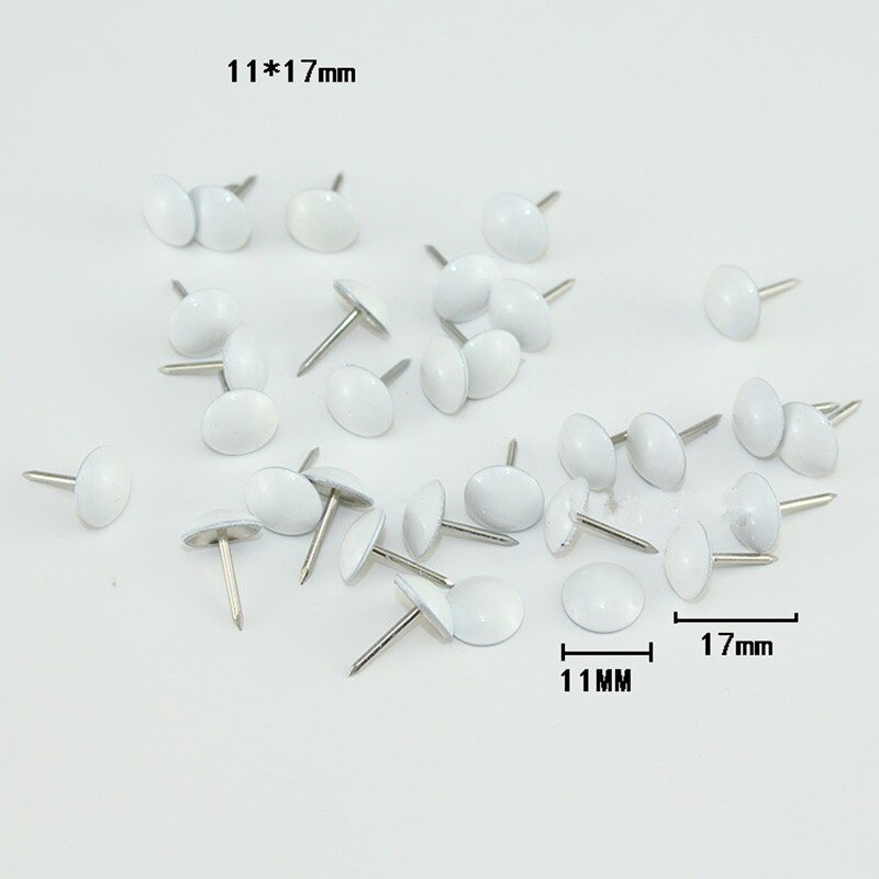 100Pcs 11*17mm White Metal Upholstery Nail,Antique... – Grandado