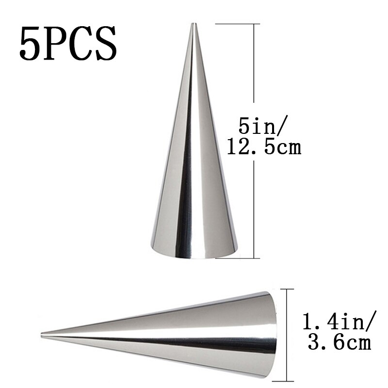 Conical Tube Moulds Spiral Croissants Molds Cream ... – Vicedeal