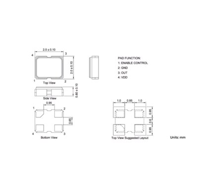 3225 12/16/25/24/26/40/20/8/27/32/30/25M SMD 4-pin... – Grandado