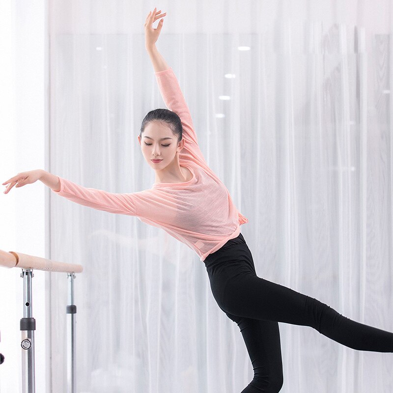 Adult Ballet Latin Belly Dance Top Transparent Blo... – Grandado