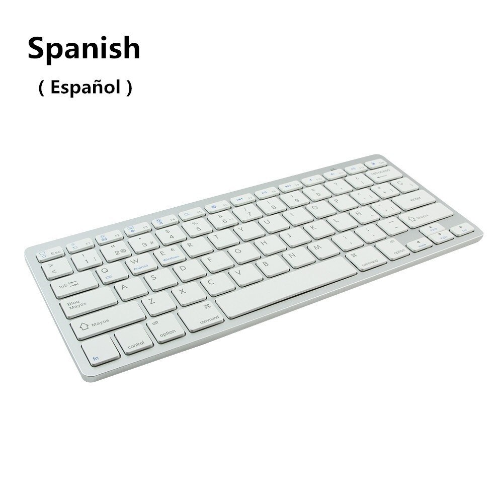 Bluetooth Keyboard Wireless Russian French German ... – Grandado