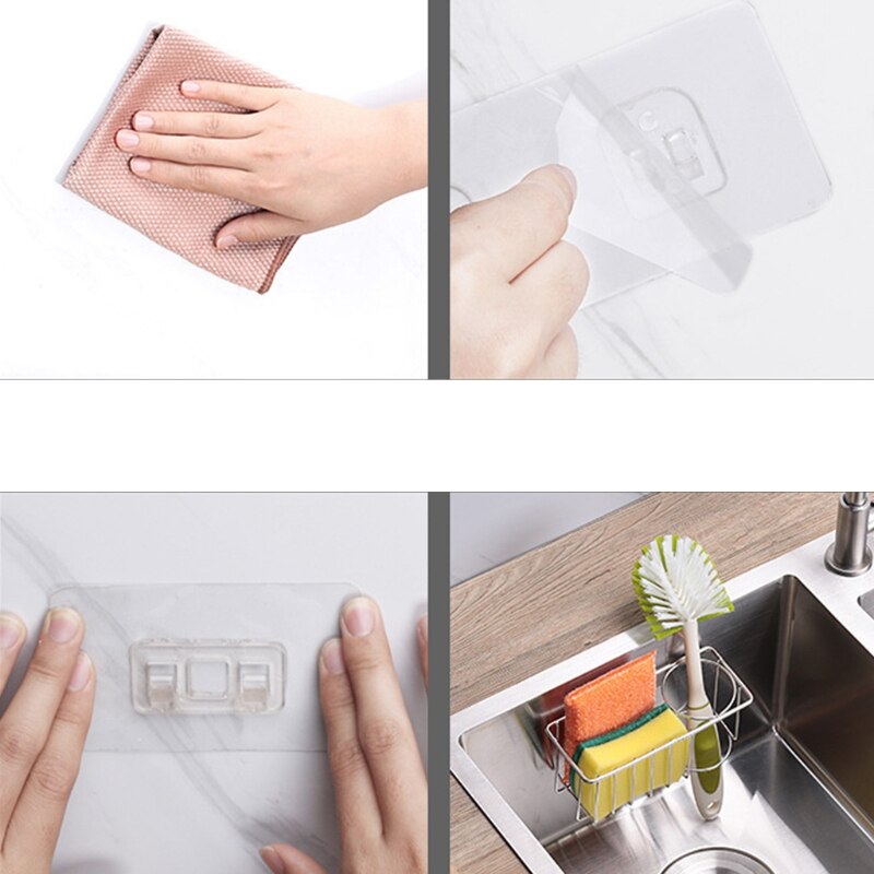 Sponge Holder And Kitchen Storage Rack Vertical Sc... – Grandado