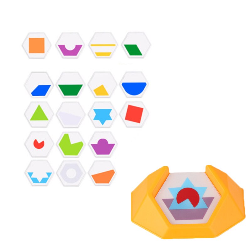 Child100 Challenge Color Code Puzzle Games Tangram... – Grandado