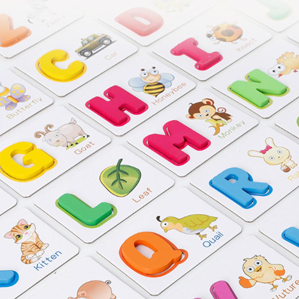 Kids Alphabet 26 Letter Learning Cards Set 26 Engl... – Vicedeal