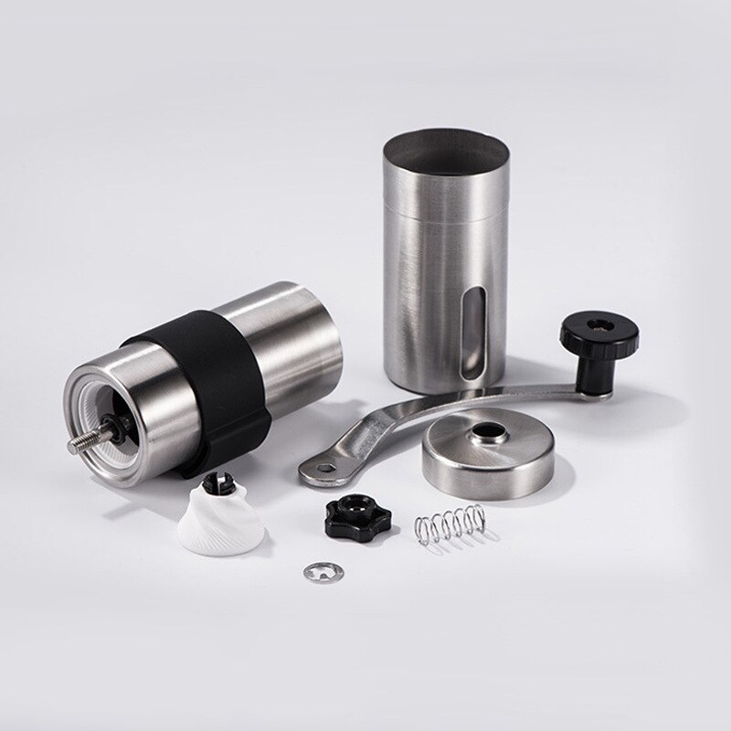 Silver Coffee Grinder Mini Stainless Steel Hand Ma... – Vicedeal