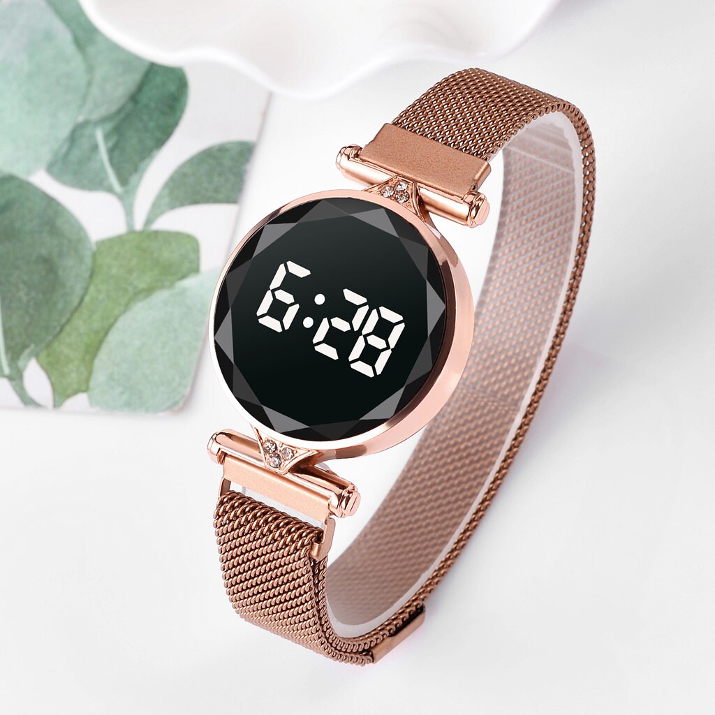 Relojes de lujo con imán Digital para mujer, reloj... – Grandado