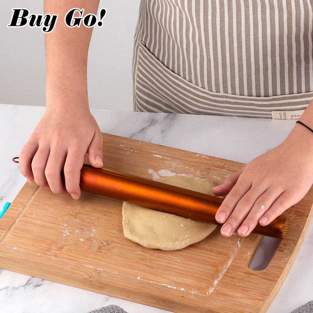 Rodillo de mano de acero inoxidable para hornear p... – Grandado