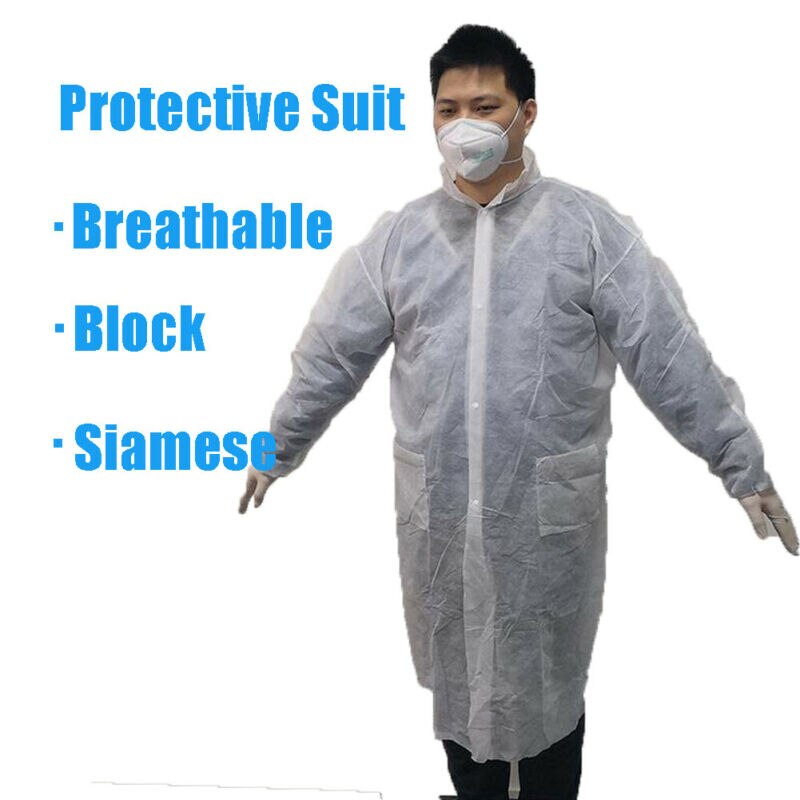 Unisex Disposable Coverall Dust Spray Suit Siamese... – Grandado