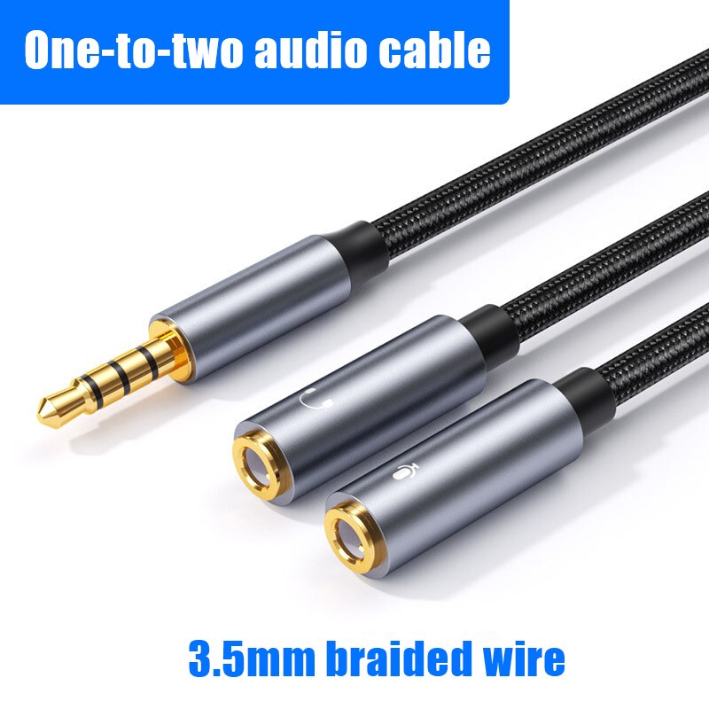 3.5Mm Audio Splitter Kabel Jack Microfoon Headset ... – Vicedeal