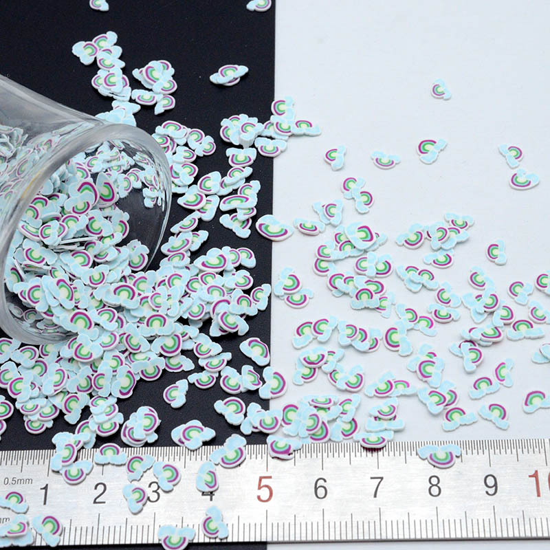 100g/lot Polymer Clay Rainbow Flag Sprinkles Lovel... – Grandado