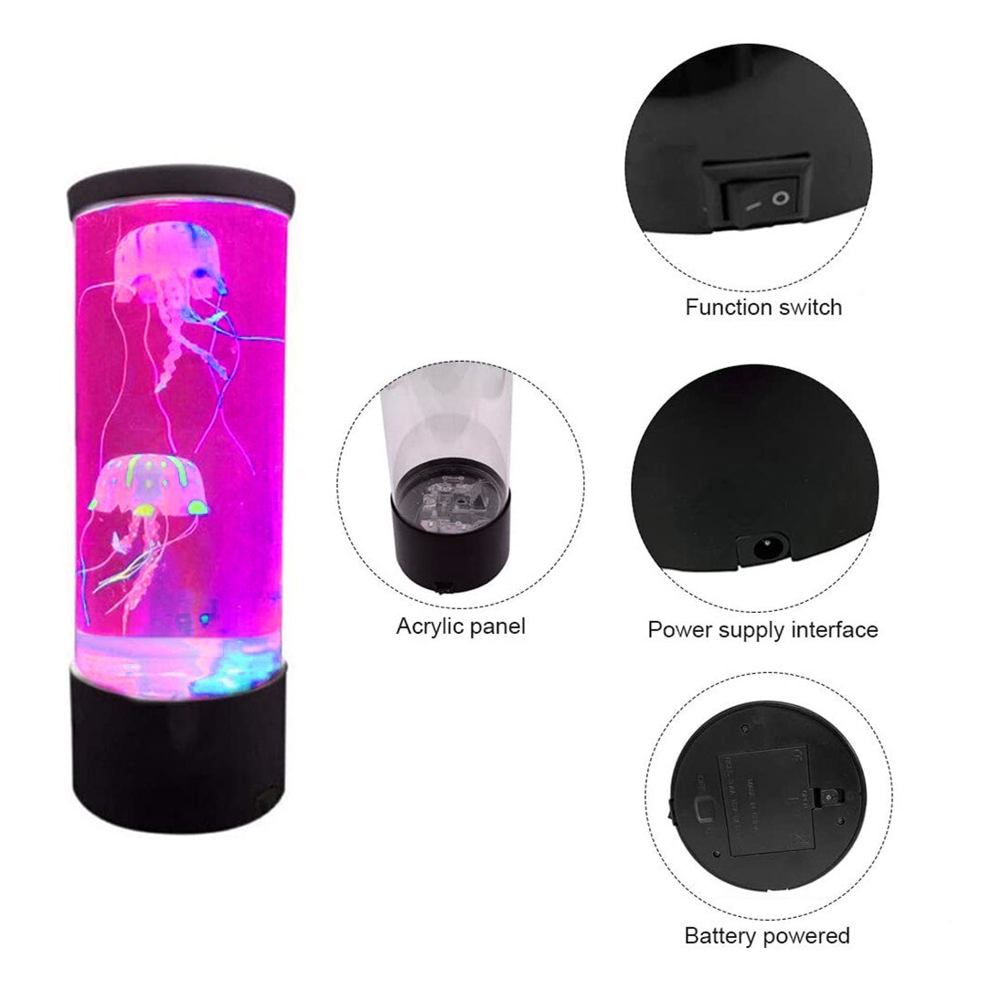 The Hypnotic Jellyfish Aquarium Seven Color Led Oc... – Grandado