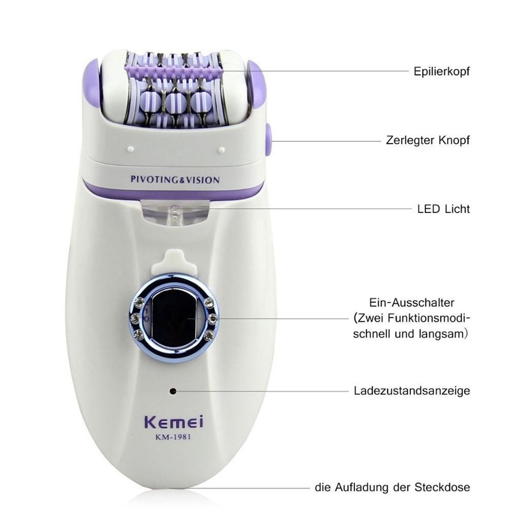 3 in 1 Electric Epilator For Women Electronic Foot... – Vicedeal