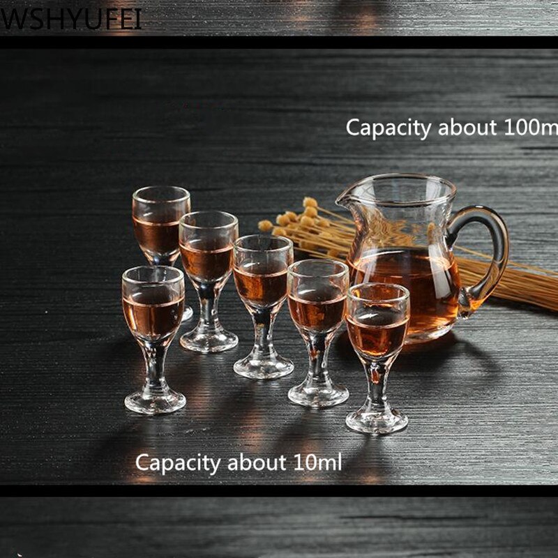 7PCS/lot European glass wine glass Simple househol... – Vicedeal