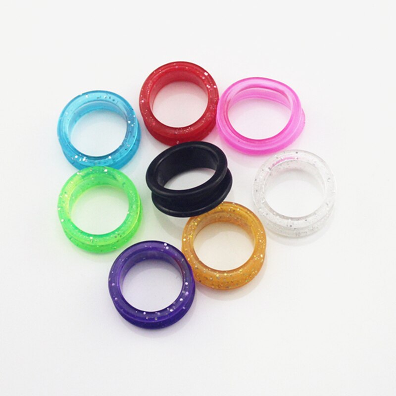 10pcs Silica gel hair scissors ring cutting barber... – Grandado