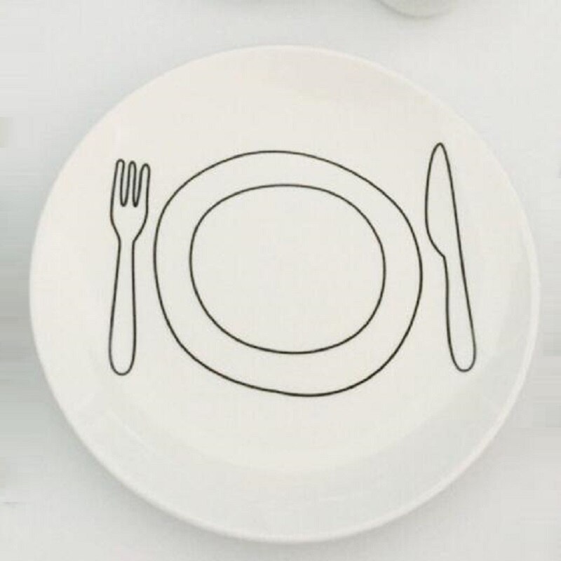 Dinner Plates Cartoon Ceramic Plates 8*inch Dinner... – Grandado