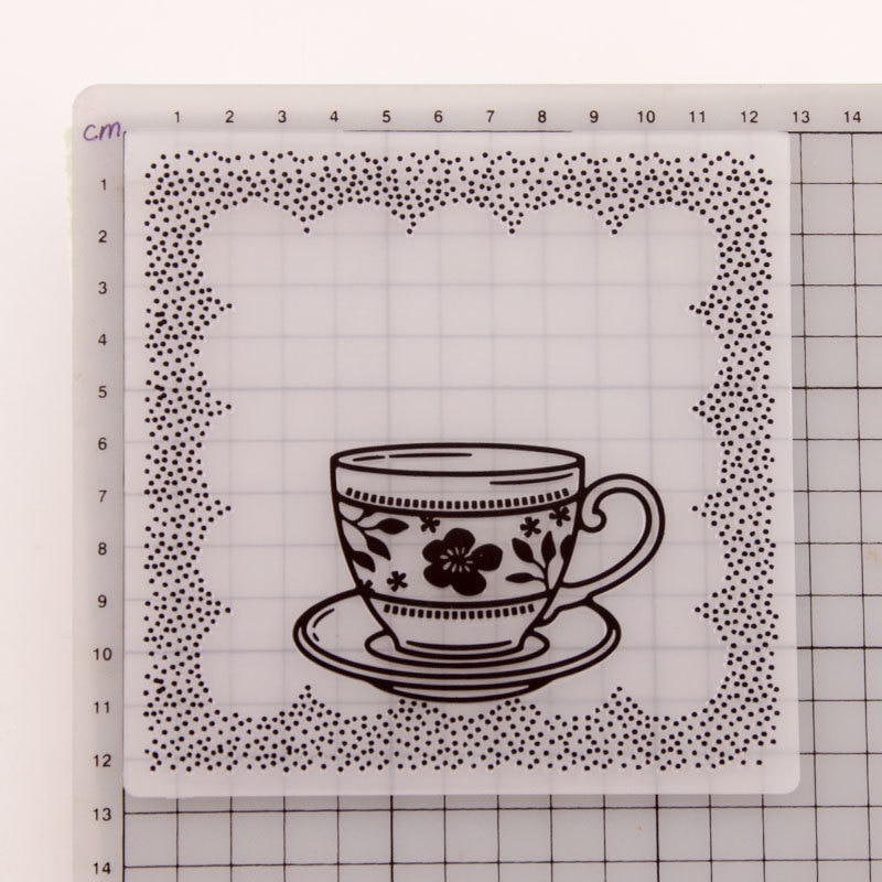 Flower Tea Cup Arrivals Scrapbook Dot DIY Paper Cu... – Grandado