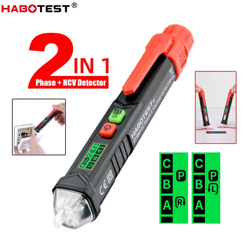 AC 12-1000V Voltage Phase Detector NO CONTACT Test... – Grandado