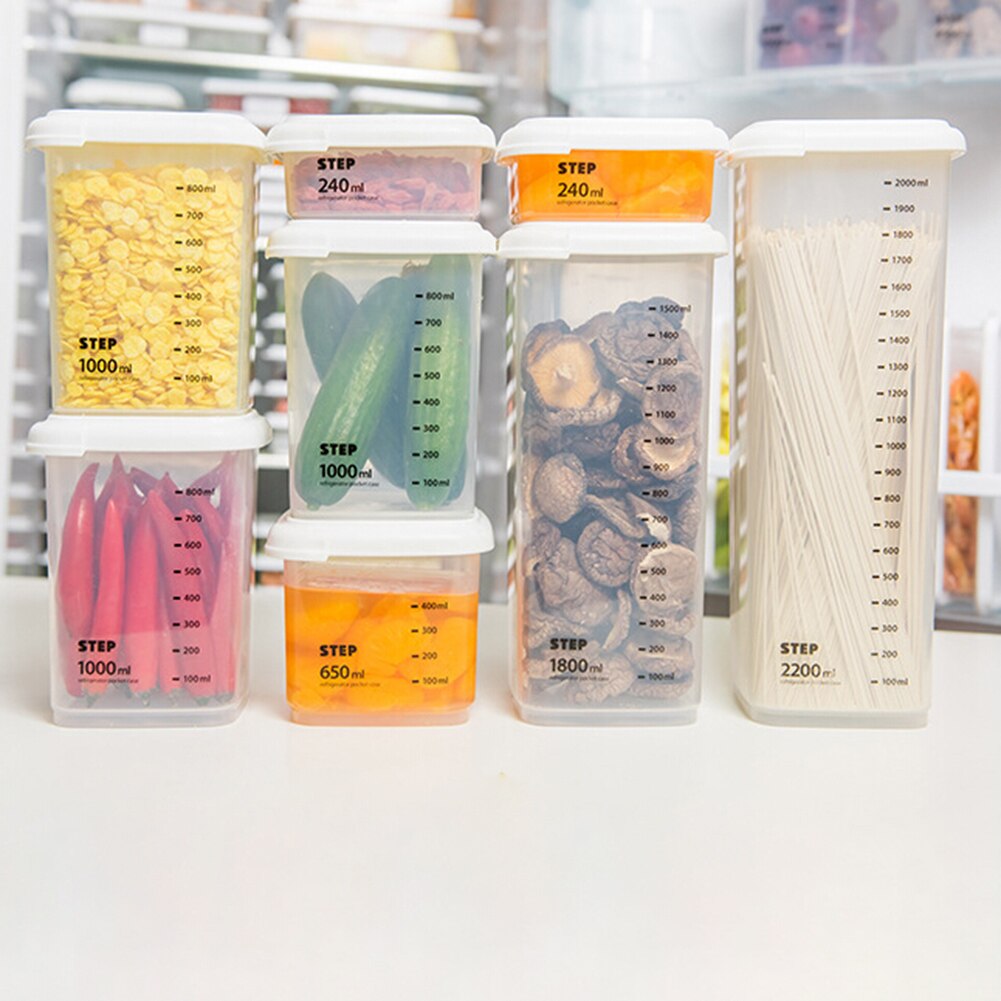 1Pcs Plastic Sealed Cans Kitchen Storage Box Trans... – Grandado