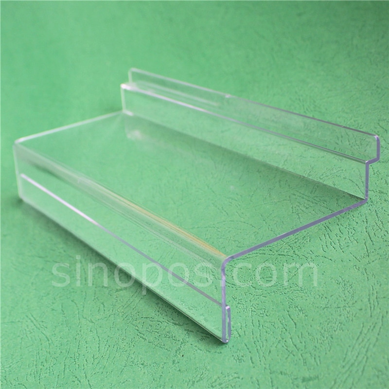 Clear Slatwall Shelf With Front Sign Holder, mould... – Vicedeal