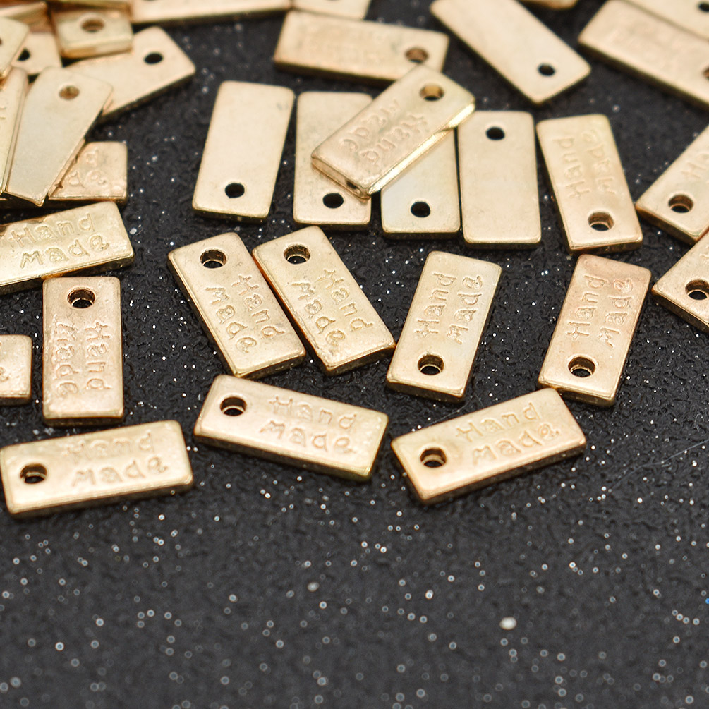 100Pcs/lot 4 Styles Gold Color Alloy Metal Handmad... – Grandado