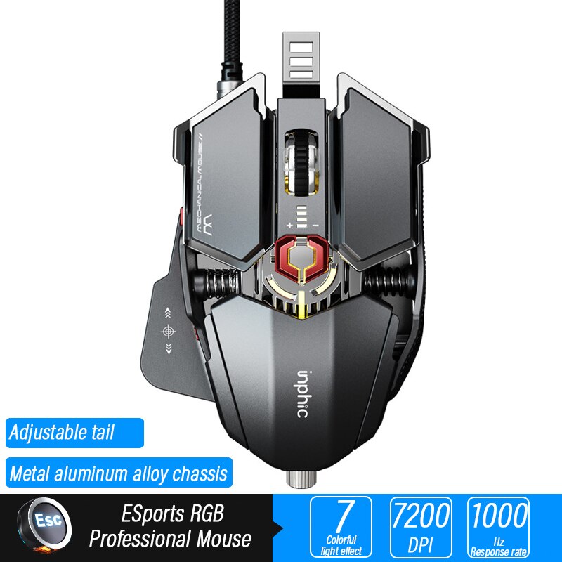 Ergonomische Gaming Maus Computer-Mäuse Gamer Wire... – Vicedeal