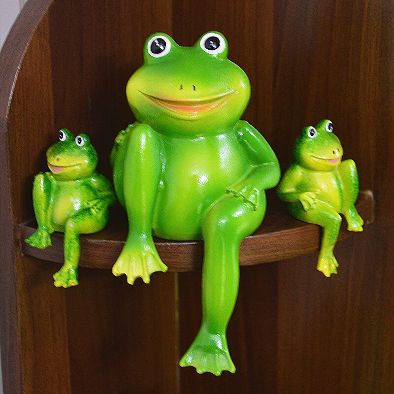 Sitting Frogs Statue Outdoor Garden Store Decorati... – Grandado