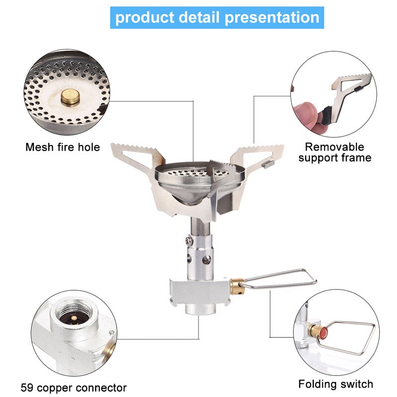 Camping Gas Stove Mini Gas Burner Removable Foldab... – Grandado