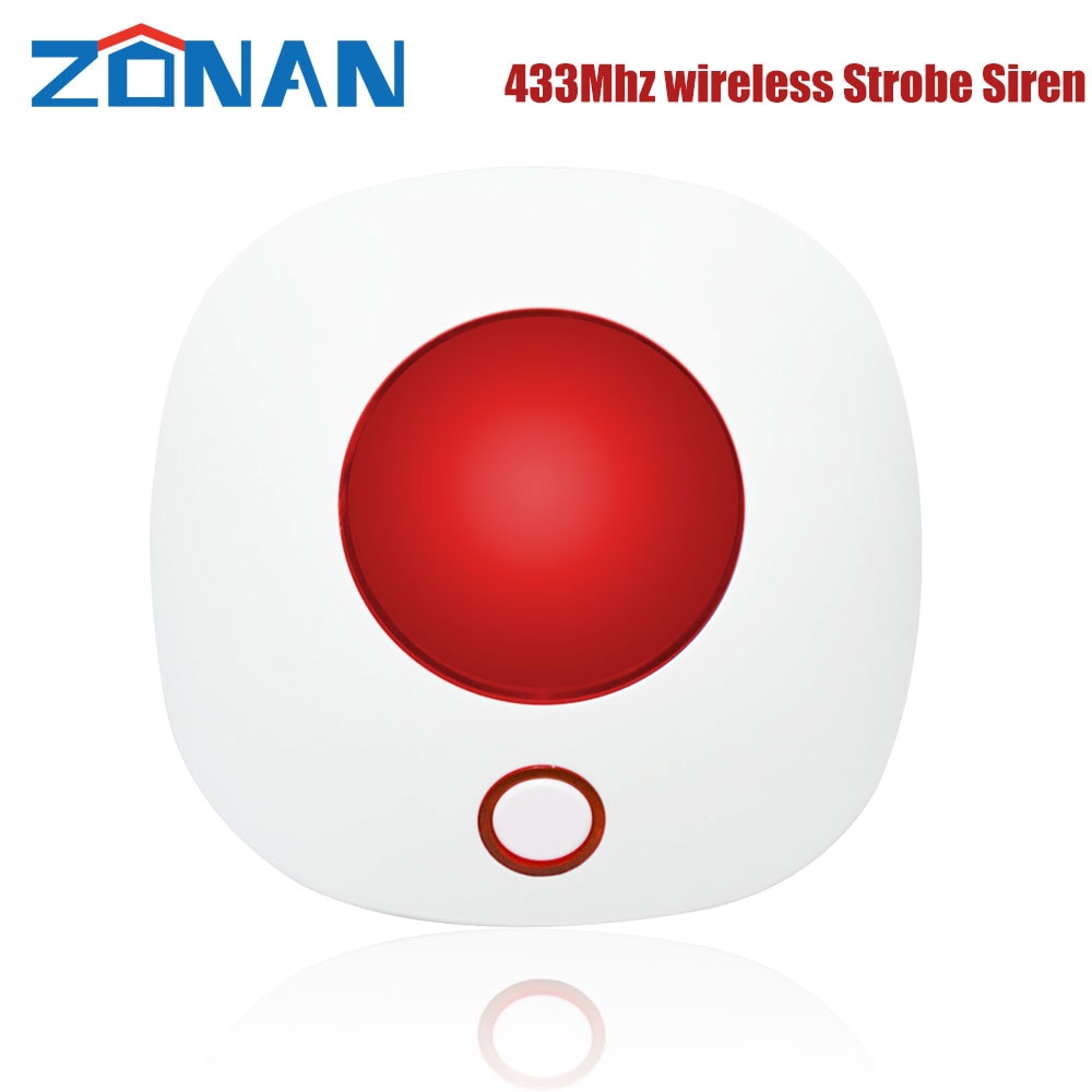 Zonan SN10 433Mhz Indoor Hoorn Sirene Draadloze Kn... – Vicedeal