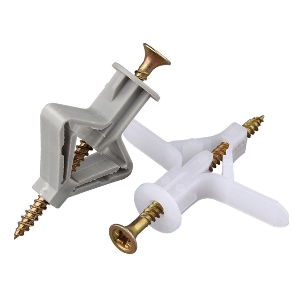 50 Set Nylon Plastic Expansion Screws Anchor Bolt ... – Vicedeal