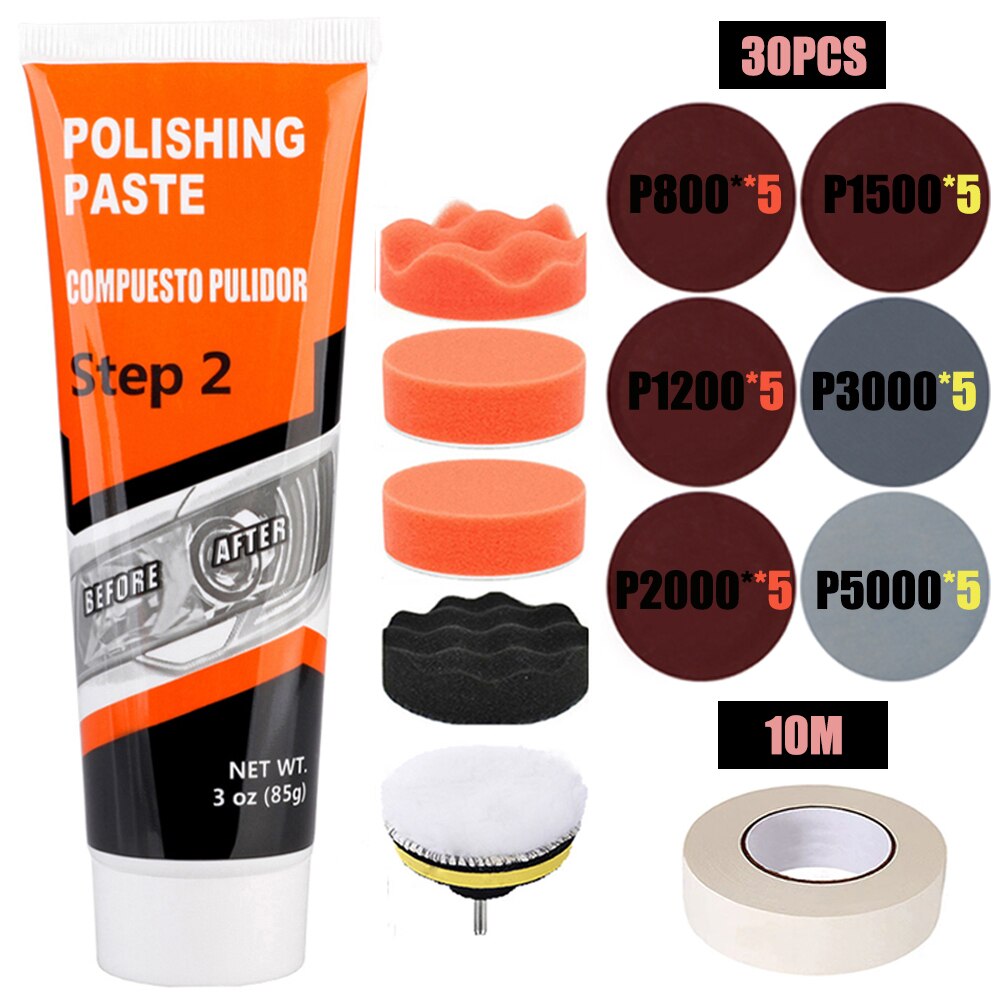 Car Headlights Repair Polishing Restoration Scratc... – Grandado