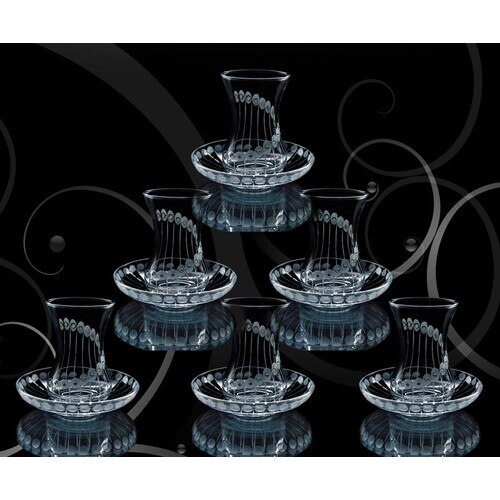 Turkish Tea Pasabahce Slim Waisted Anaconda Stone ... – Vicedeal