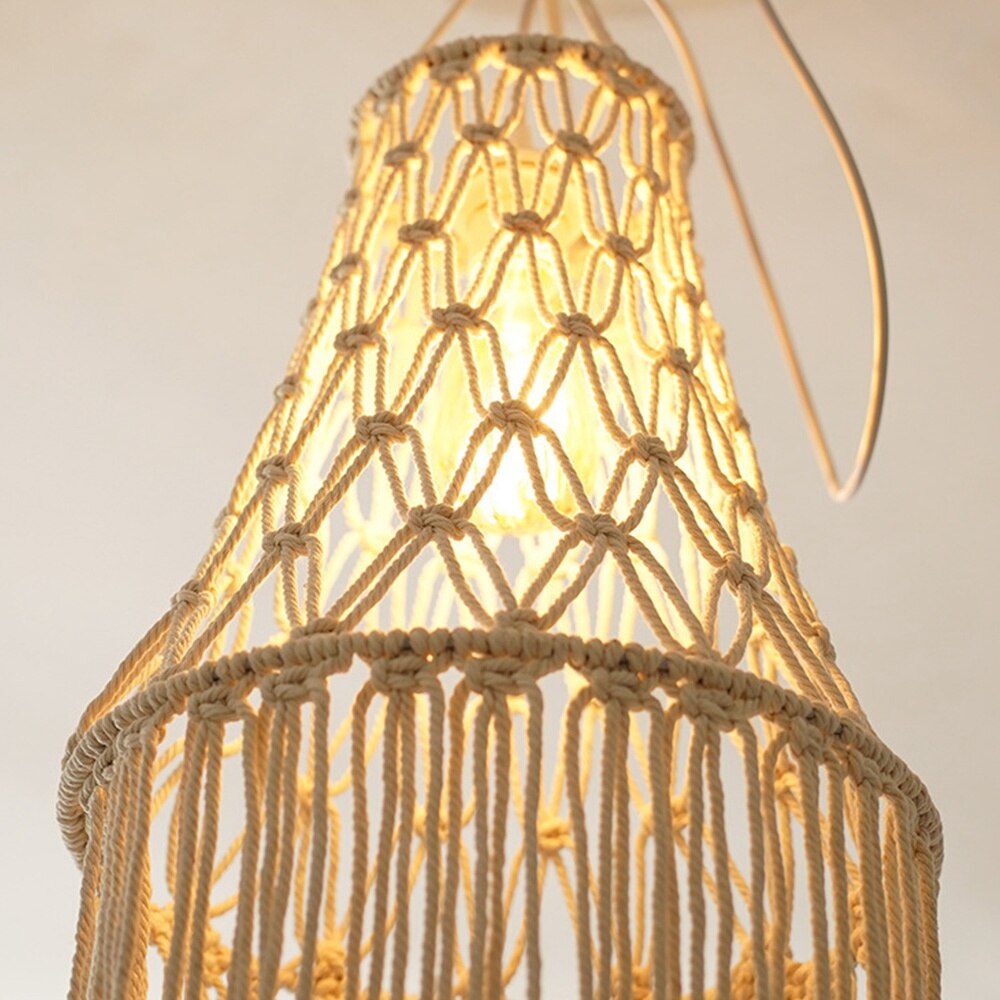 Handmade Macrame Lamp Shade Boho Hand Woven Hangin... – Vicedeal
