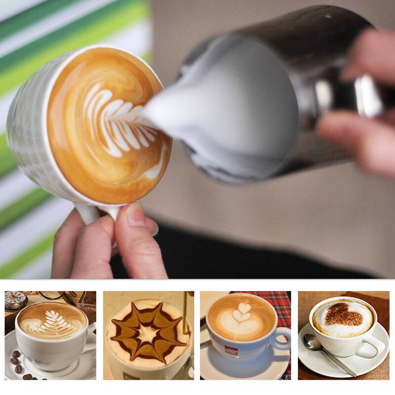 Espresso kaffe kande håndværk latte mælk rustfrit ... – Vicedeal