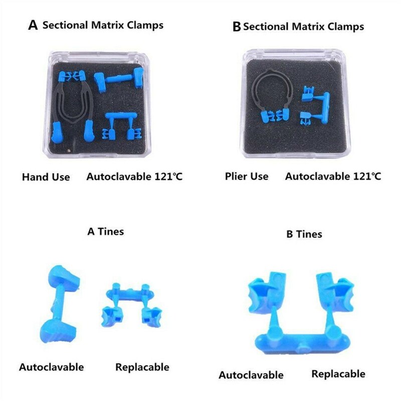 Dental Matrix Sectional Contoured Matrices Clamps ... – Vicedeal