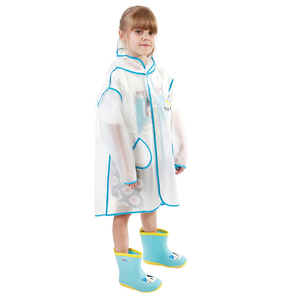 Kids Raincoat Clear Rain Jacket Rain Coat Rain Wea... – Grandado