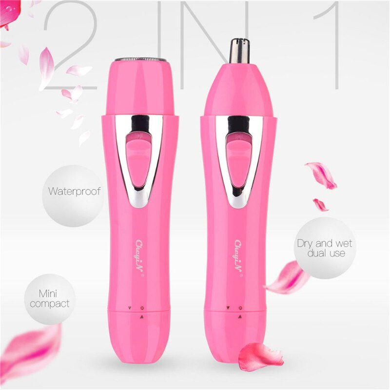 2 in 1 USB Rechargeable Lady Nose Ear Hair Trimmer... – Grandado